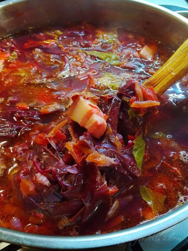 Romanian Red Orach Soup (Ciorba De Loboda)
